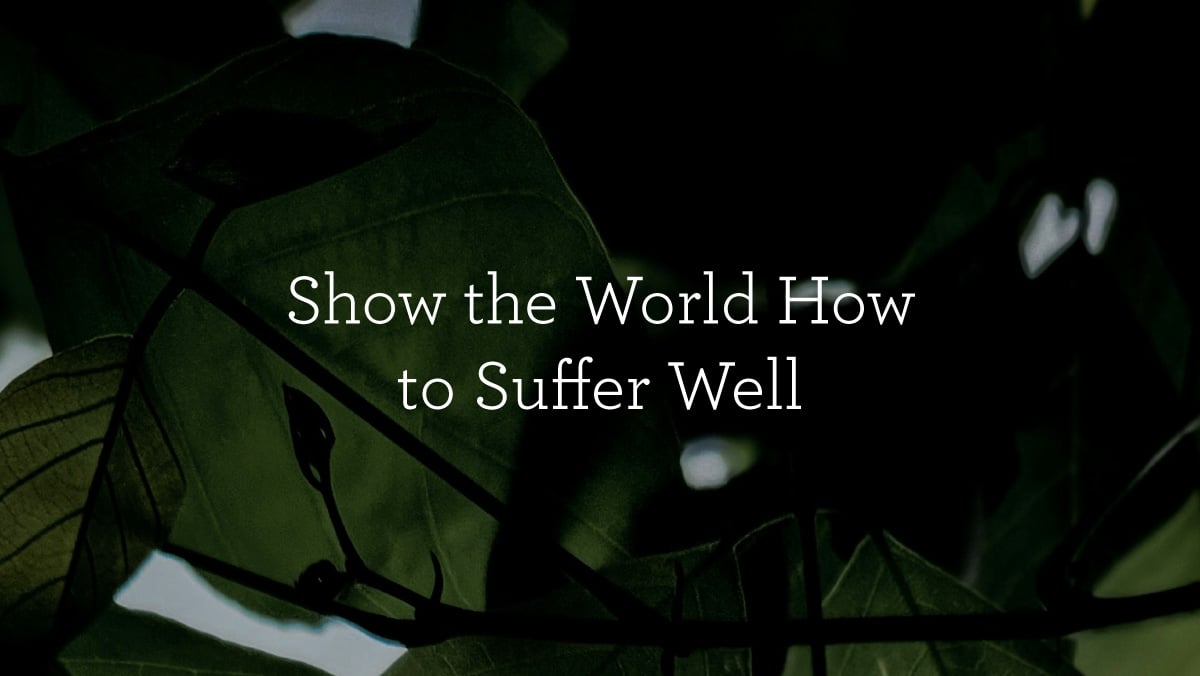 Show the World How to Suffer Well