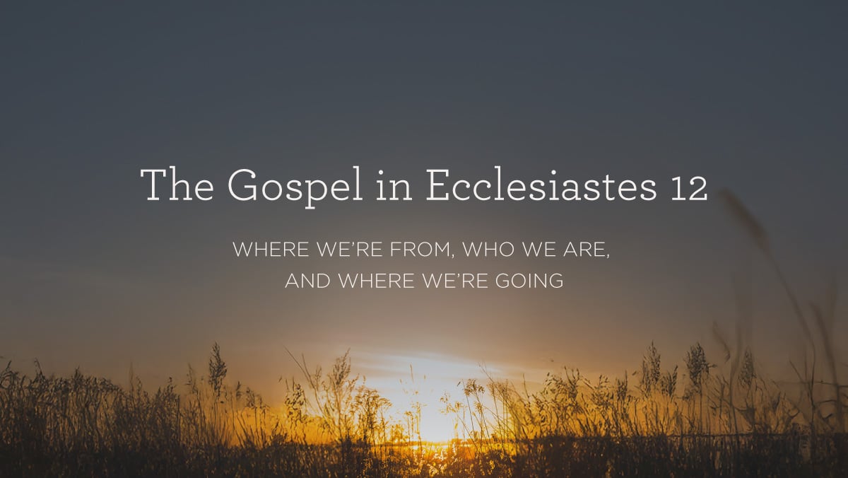 The Gospel in Ecclesiastes 12: Where We’re From, Who We Are, and Where ...